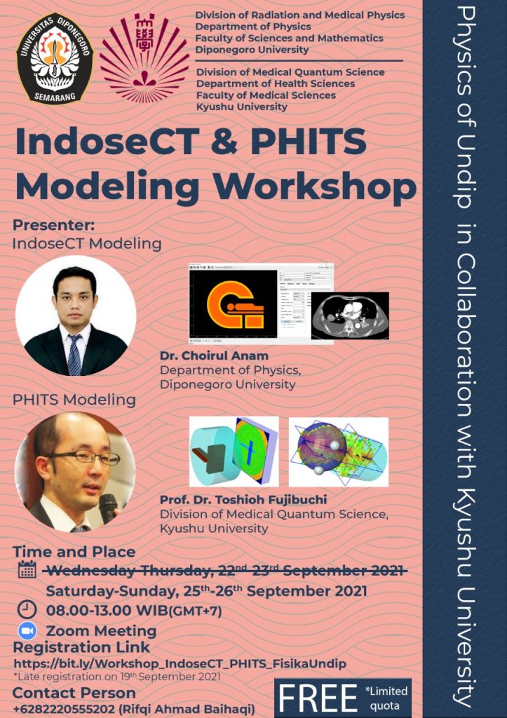 Indosect And Phits Modeling Workshop Indosect